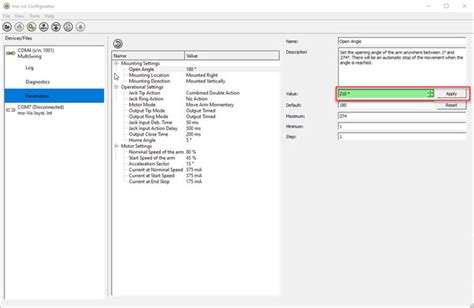 Configuration Of The Device