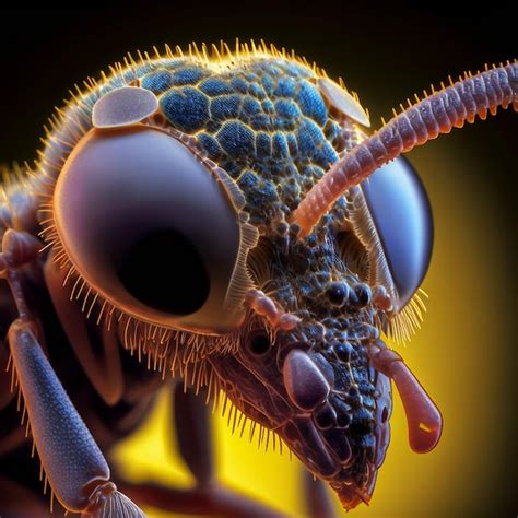 Premium Ai Image Generative Ai Macro Illustration Hyperrealistic Of An Ant Isolated Background