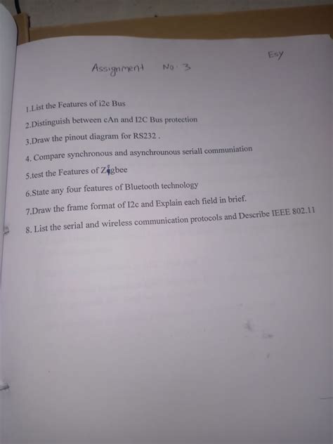 Assignment No3 Embedded System Assignment Teachmint