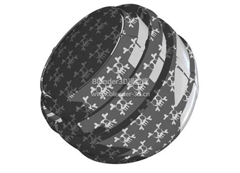 平铺卡通海贼王骷髅头贴图 Blender材质球纹理贴图模型下载 Blender3d模型库