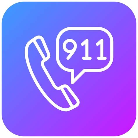 Premium Vector Call 911 Vector Illustration
