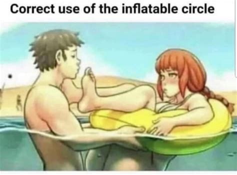 Correct use of the inﬂatable circle iFunny