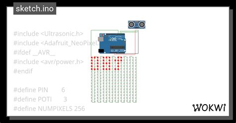 16x16 Neopixel 3 Digits Display Copy Wokwi Esp32 Stm32 Arduino