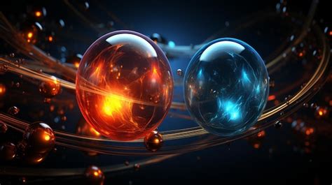 Premium Photo Quantum Entanglement Between Two Distant Background