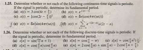 Solved 1 25 Determine Whether Or Not Each Of The Following