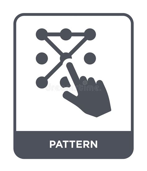 Pattern Icon In Trendy Design Style Pattern Icon Isolated On White