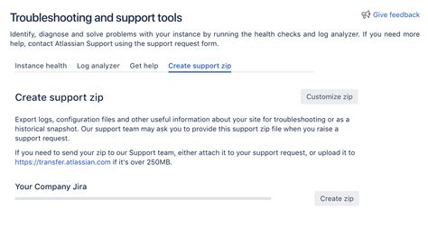 Raising Support Requests As An Administrator Administering Jira Applications Data Center 110
