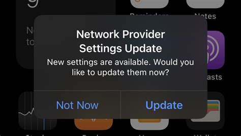 Network Provider Settings Update After Updating To Ios 1441 This