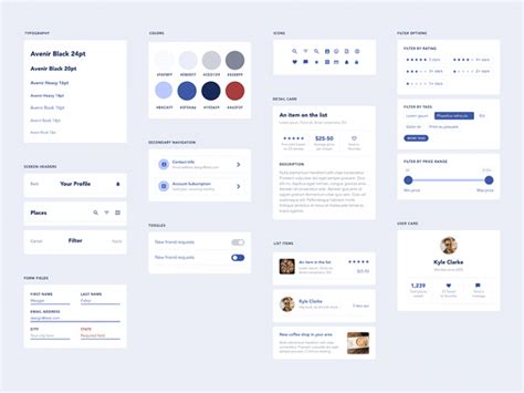 Starter Ui Kit Free Xd Resource Adobe Xd Elements