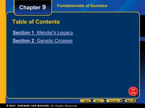 Genetics Fundamentals Mendel S Legacy Genetic Crosses