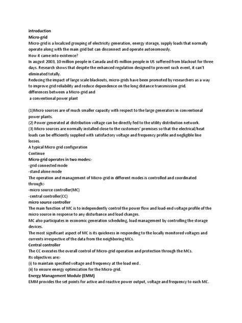 Microgrid Pdf Electrical Grid Distributed Generation