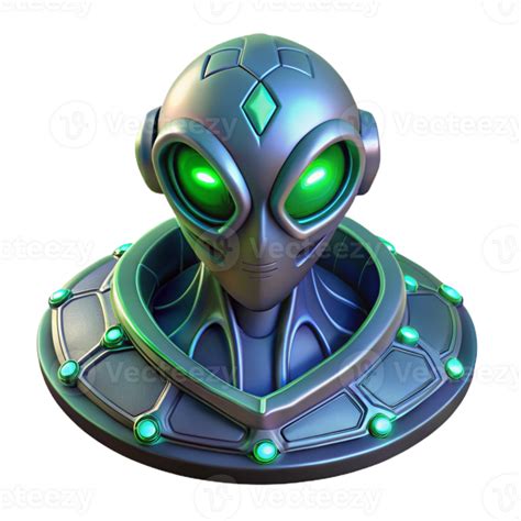 Alluring Surreal Isolated Cutout Concept Art Style Of A Hyper Detailed Alien Artifact With