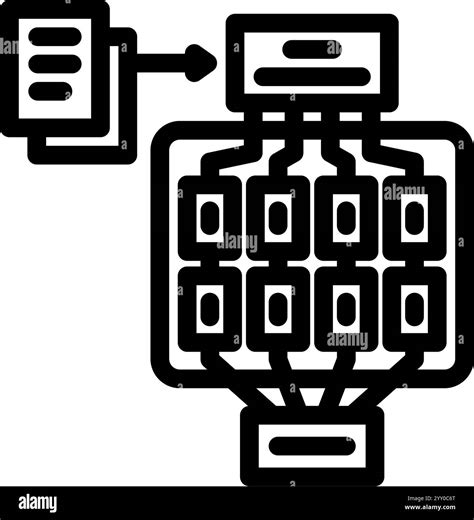 Natural Language Model Nlp Line Icon Vector Illustration Stock Vector