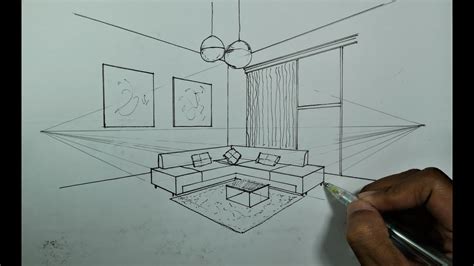 How To Draw 2 Point Perspective Interior