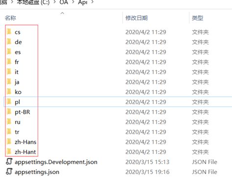 去除 net core 发布的时候生成的多余语言文件夹cs de 多余的Microsoft CodeAnalysis语言资源文件