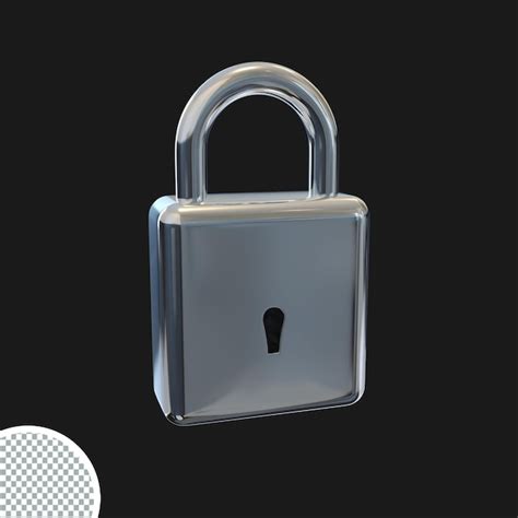 Premium PSD Closed Padlock D Render Illustration Isolated Icon For Network Internet Data Security