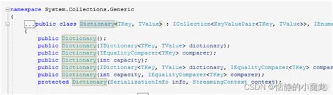 【c 日常】c 泛型集合dictionary＜tkey tvalue＞使用方法及泛型集合检查是否存在key值 unity3d软件工程师。的