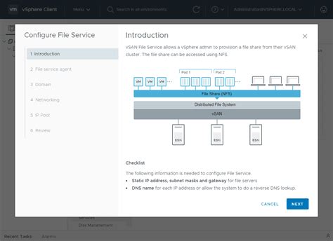 VSAN NFS Share Configuration In VMware VSphere Virtualization Howto