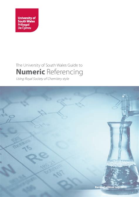 English Notes The University Of South Wales Guide To Numeric Referencing Using Royal Society