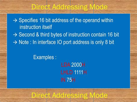Ppt 8085 Addressing Modes Powerpoint Presentation Free Download Id
