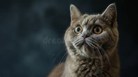 Enigma Of The Night An Intimate Glimpse Into The Soul Of A Cat Amidst The Abyss Stock Image