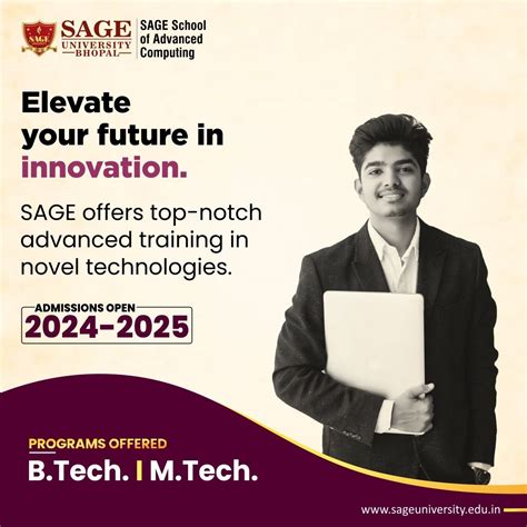 Sage University Bhopal On Linkedin Btech Mtech Ai Datascience Cybersecurity Cse