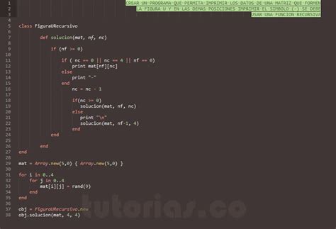 Recursividad Ruby Poo Figura U Recursivo
