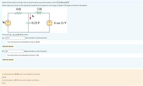 Solved Determine The Output Current I0 In The Circuit Given