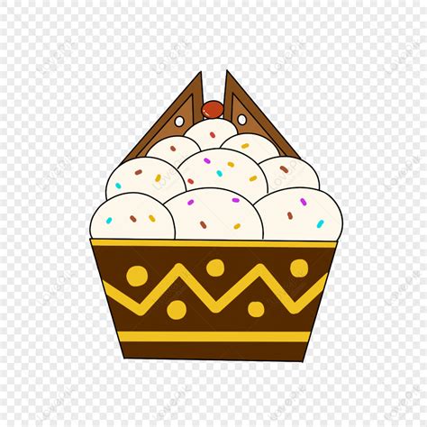 손으로 그린 비스킷 컵 일러스트 케이크 클립 아트심장맛있는 Png 일러스트 무료 다운로드 Lovepik