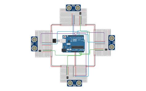 Circuit Design 360 Degree Hot Body Detection Tinkercad