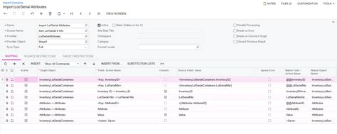 importing lot serial attributes community
