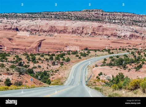 Us 191 Scenic Highway Just South Of Moab Utah Is Known For Colorful