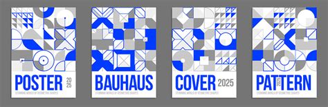 추상적인 기하학적 포스터와 커버 세트 벡터 배경 패턴 잡지 또는 카탈로그 템플릿 테크닉 스타일의 기하학적 모양 구성 A4 용지에 대한 스톡 벡터 아트 및 기타 이미지