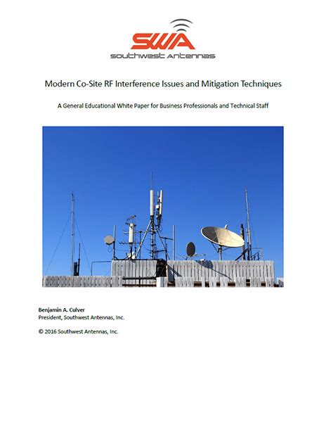 Southwest Antennas High Performance Rf And Microwave Antennas And Custom Antenna Manufacturing