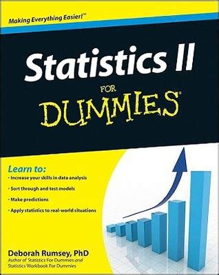 Statistics II For Dummies By Deborah J Rumsey