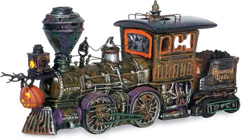 Department 56 Snow Village Halloween Haunted Rails Engine