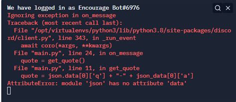 Discord Bot Error Python The Freecodecamp Forum