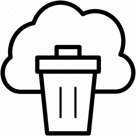 Cloud Computing Delete Network Remove Storage Technology Icon Download On Iconfinder