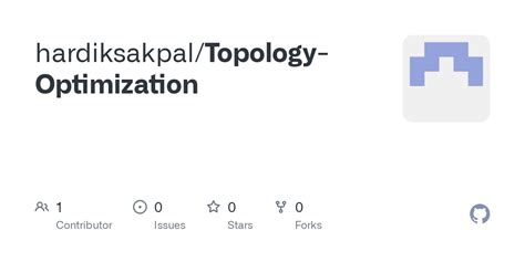 Github Hardiksakpal Topology Optimization