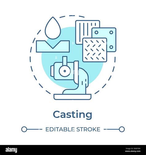 Casting Soft Blue Concept Icon Stock Vector Image And Art Alamy