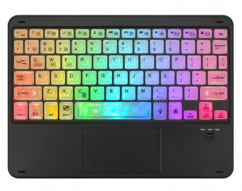 Wireless Keyboard Touch Pad Slim BT Bluetooth Computer Keyboard Tablet Mobile Phone Laptop