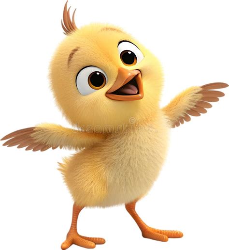 A Playful Animated Chick Character Full Of Charm Stock Illustration Illustration Of Bird