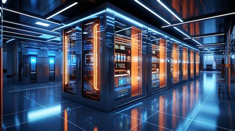 Premium Ai Image Server Room Administrator Terminal