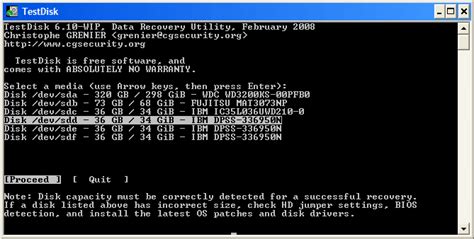 TestDisk 7 2 Data Recovery Software