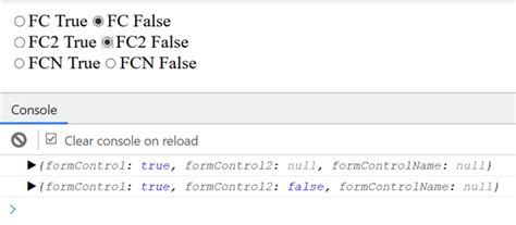 Radio Button Using Formcontrol Instead Of Formcontrolname 4each