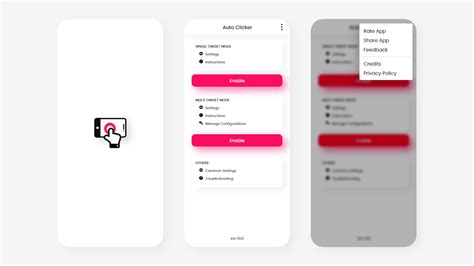 Auto Clicker Mobile Ui Redesign On Behance