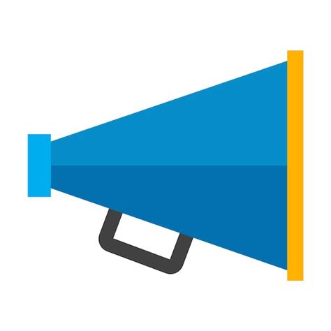 Premium Vector Loudspeaker Icon In Flat Color Style