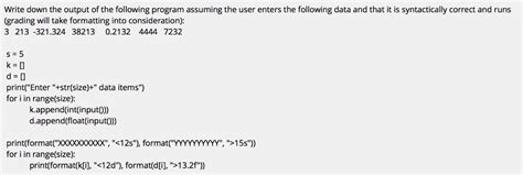Solved Please Answer Using Python Is There A Problem With