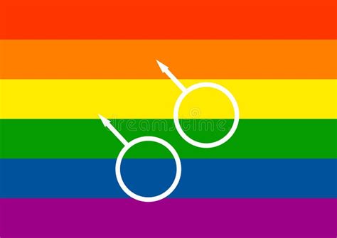 Flag In The Colors Of The Rainbow Of Sexual Menhns Stock Illustration Illustration Of