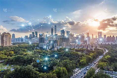 深圳是发展迅速的城市，数据网络空间繁忙素材 花瓣网